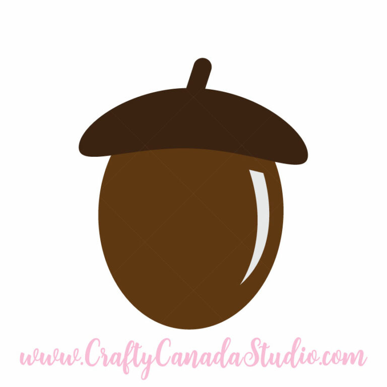 Free Acorn SVG - Crafty Canada Studio